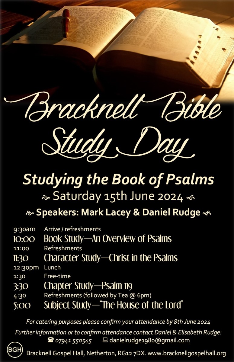 Bracknell Bible Study Day (2024) – Bracknell Bible Class